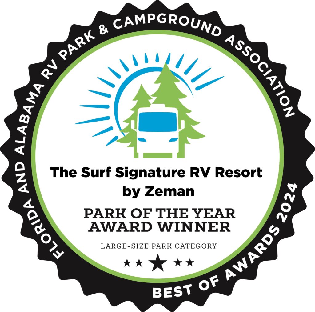 THE SURF SIGNATURE RV RESORT WINS A BEST PARK AWARD FROM THE FLORIDA RV ...